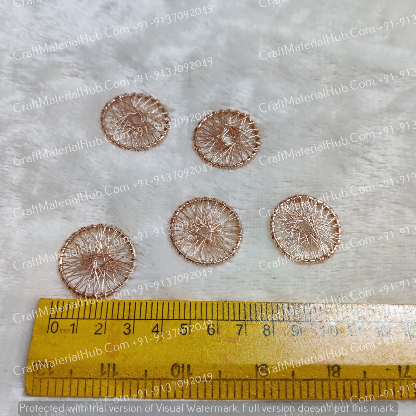 Metal Wire Charms – 1 : Circle – Craft Material Hub