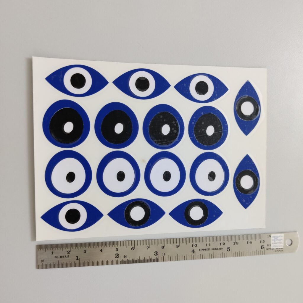 Evil Eye Vinyl Stickers – Craft Material Hub