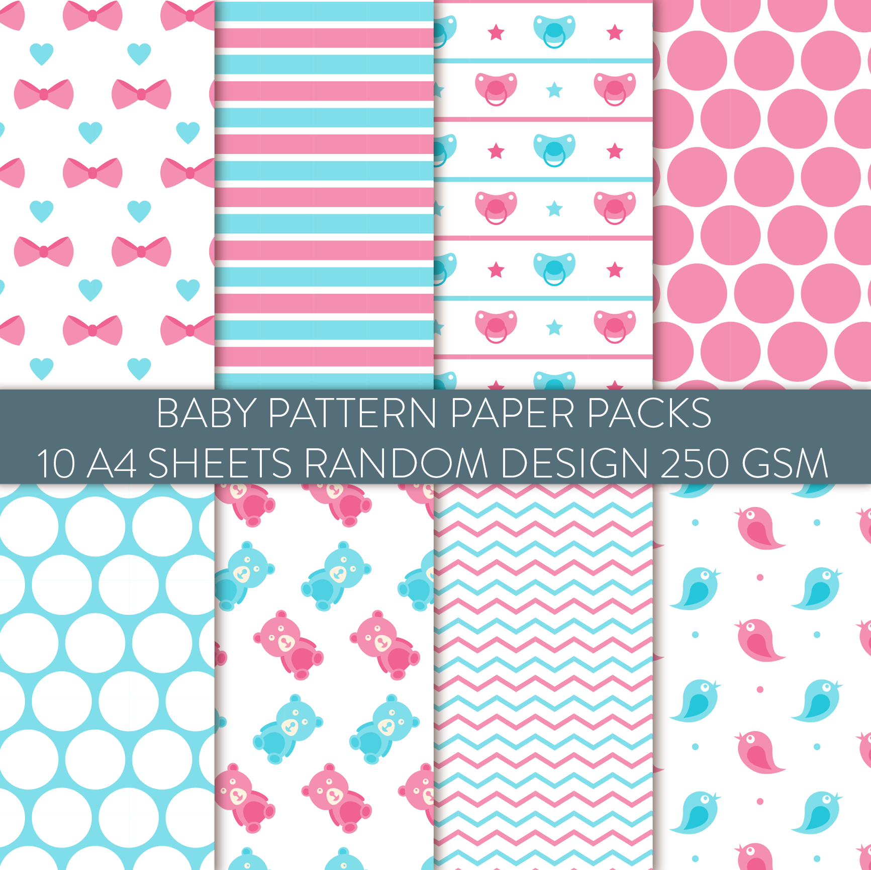 Baby Pattern Paper Pack – Craft Material Hub